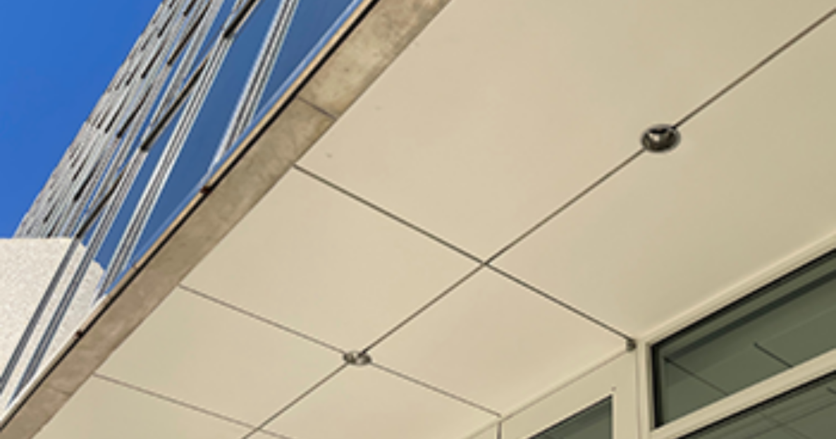 exposed concrete soffit