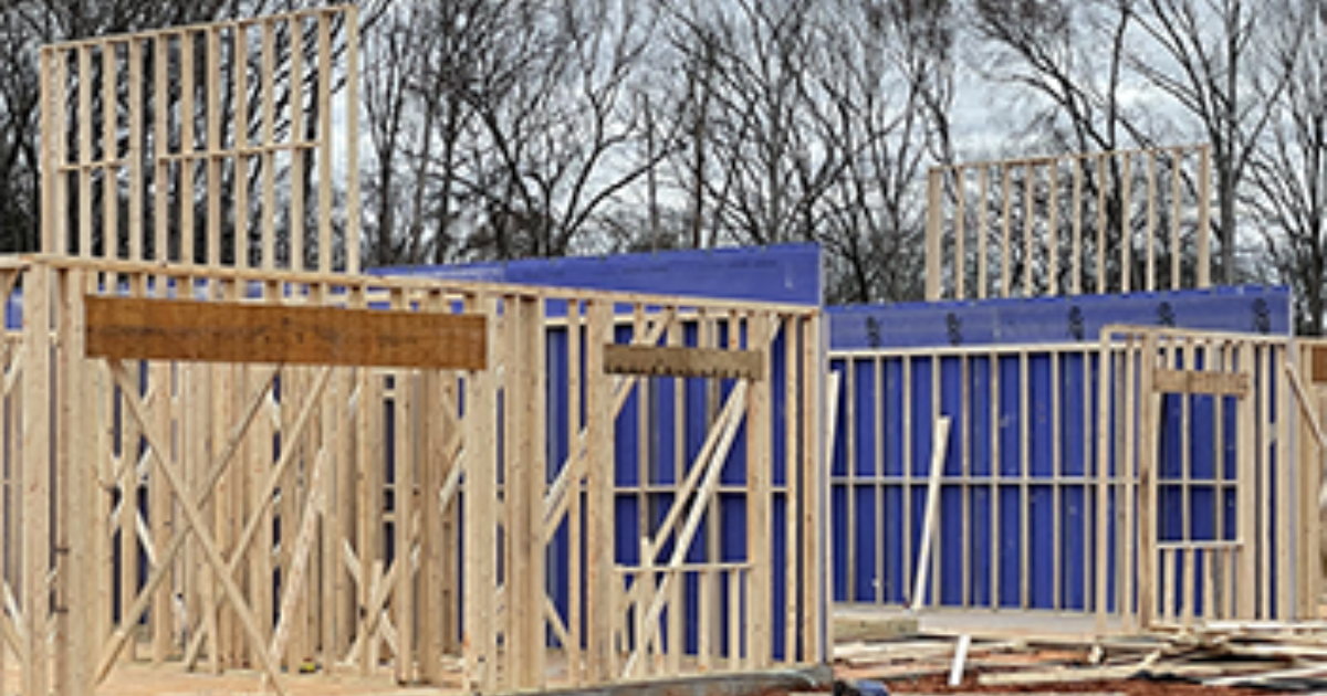 One Two Story Framing Detail Firewall