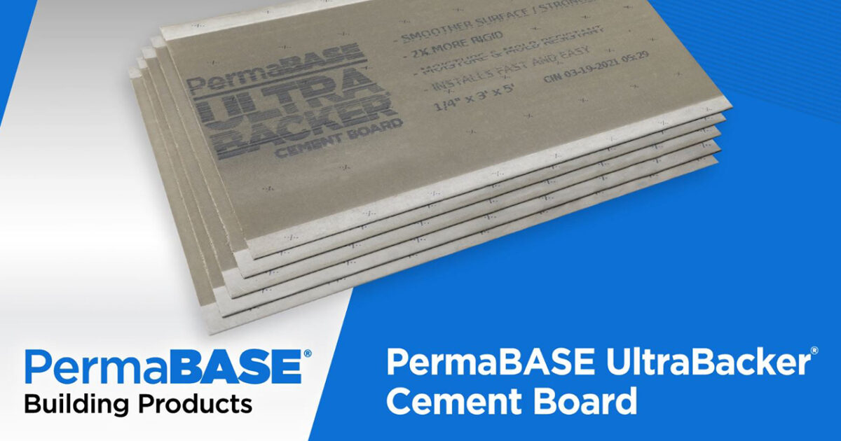 PermaBASE UltraBacker Cement Board (Video)